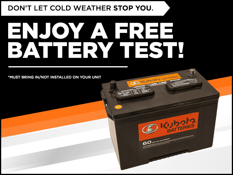 Free Battery Test - Kubota Center